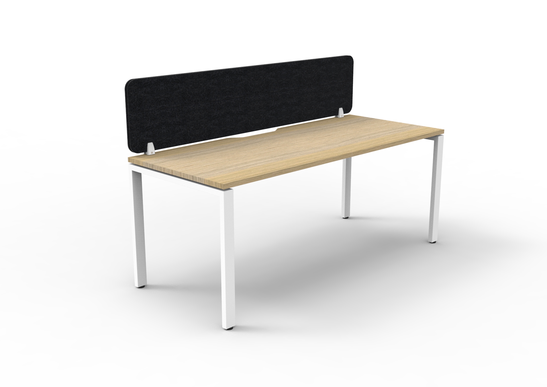 Deluxe Profile Leg Single Workstation with Screen with Screen